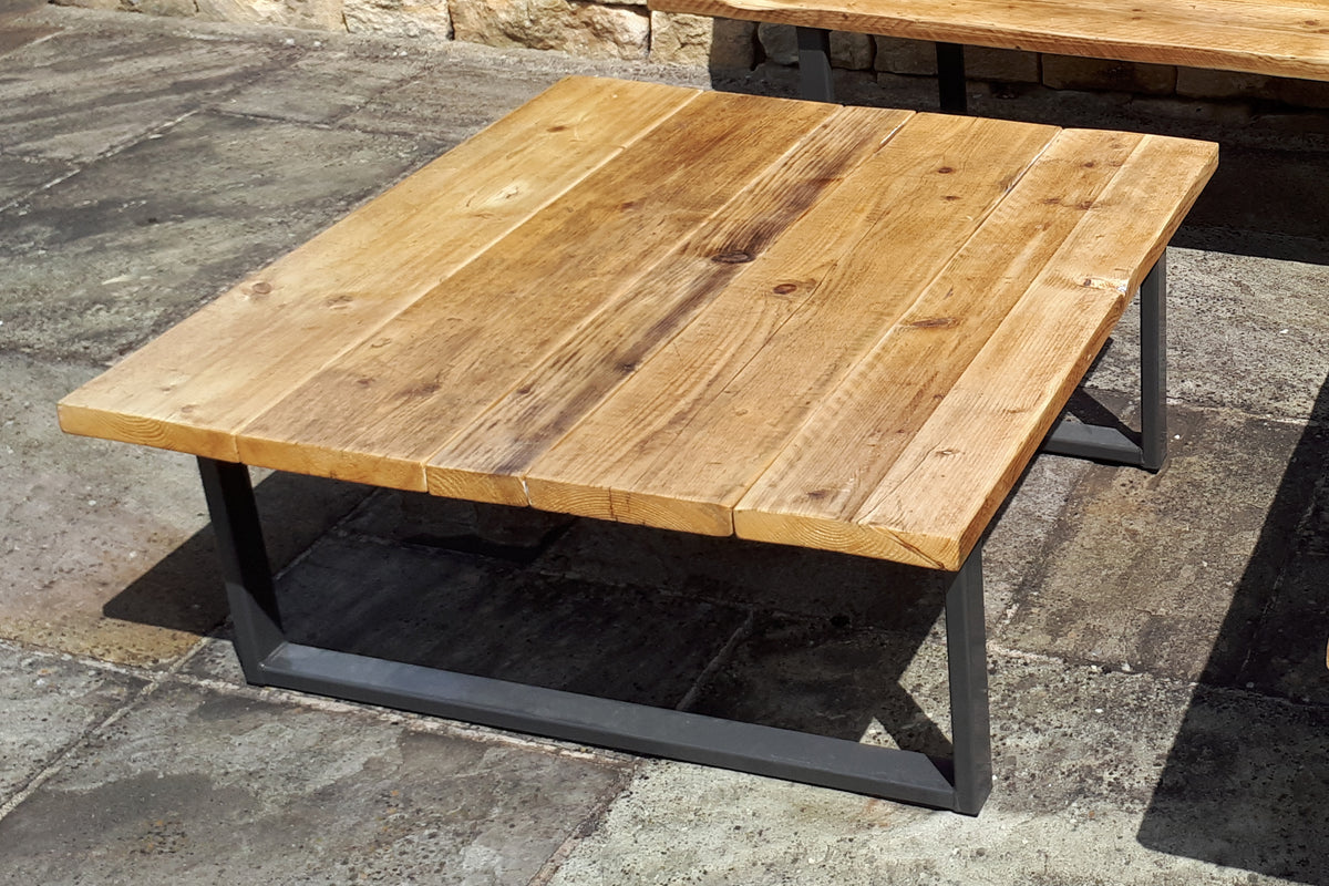 Wood plank coffee table store